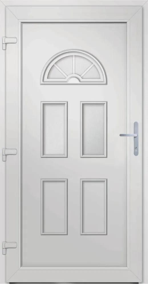 vidaXL Vchodové dveře bílé 110 x 210 cm PVC [3187914]