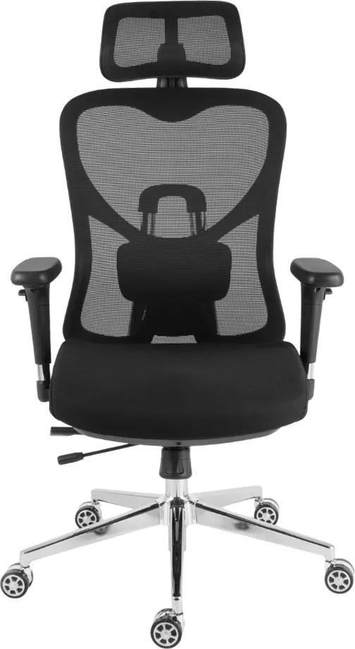 Kancelářská ergonomická židle Neoseat JAMES — černá, nosnost 150 kg