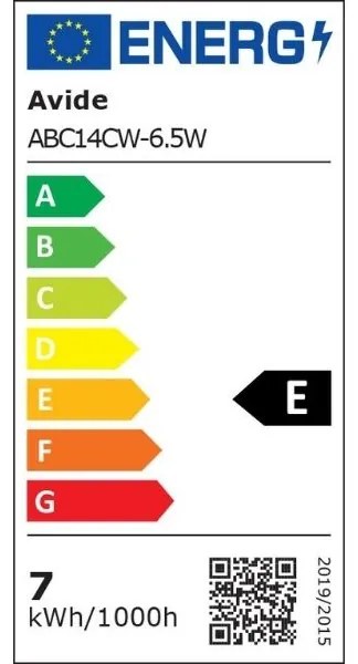 Prémiová LED žárovka svíčka E14 6,5W 806lm, studená, ekv. 60W, 3 roky