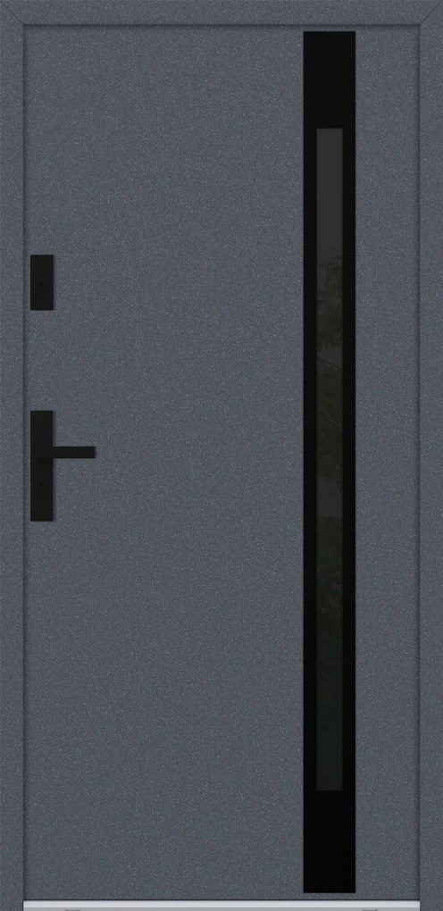 FM Turen - Feldmann & Mayer FM turen ATU68 M24 - blackline Orientace dveří: Levé, otevírání dovnitř, Dekor: Antracit, Standardní rozměr dveří včetně rámu: 100 cm x 200 cm - vnější rozměr rámu