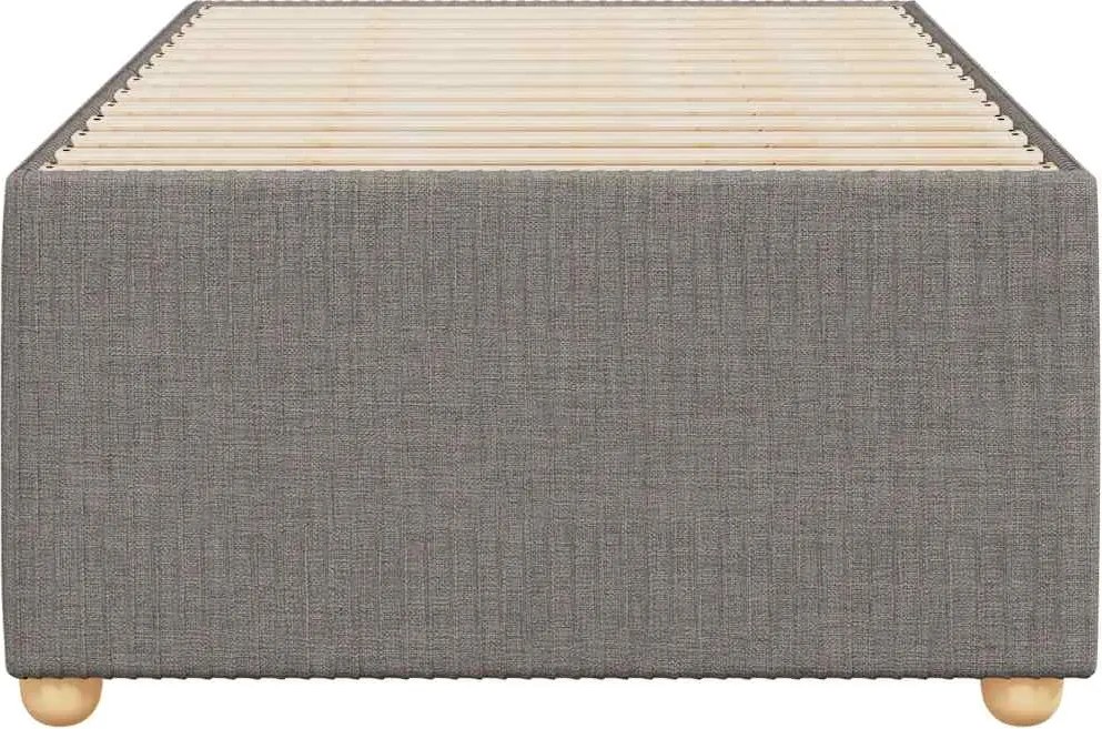 Rám postele bez matrací taupe 80x200 cm textil 3284897