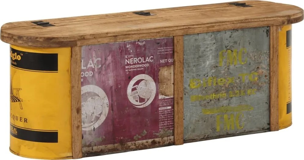 vidaXL Úložná lavice/příborník 120x30x40 cm masivní recyklované dřevo [352782]