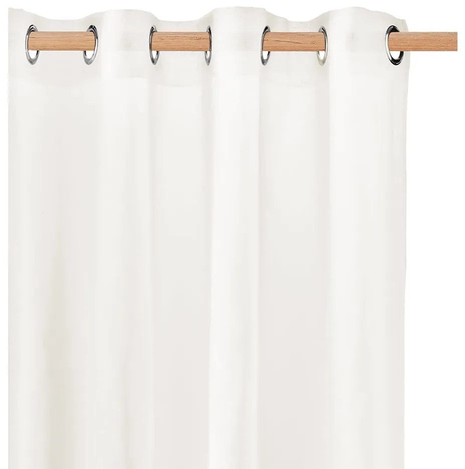 Room99 Záclona na kroužcích Novelia Barva: Bílá, Velikost: 140 x 230 cm