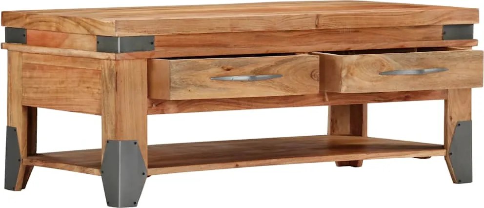 Konferenční stolek 110 x 52 x 45 cm masivní akáciové dřevo 282751