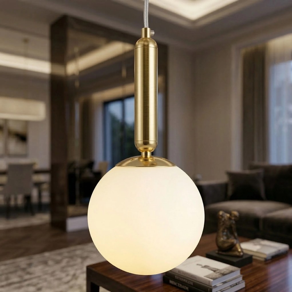 Toolight Rea, ZÁVĚSNÁ STROPNÍ LAMPA G179-3CP GOLD, OSW-07823