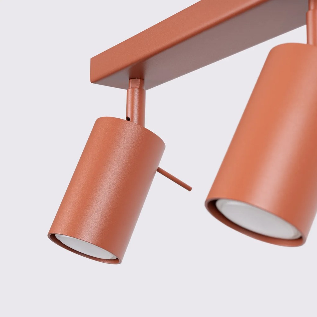 Sollux Lighting Stropní svítidlo RING 6L červená ochra