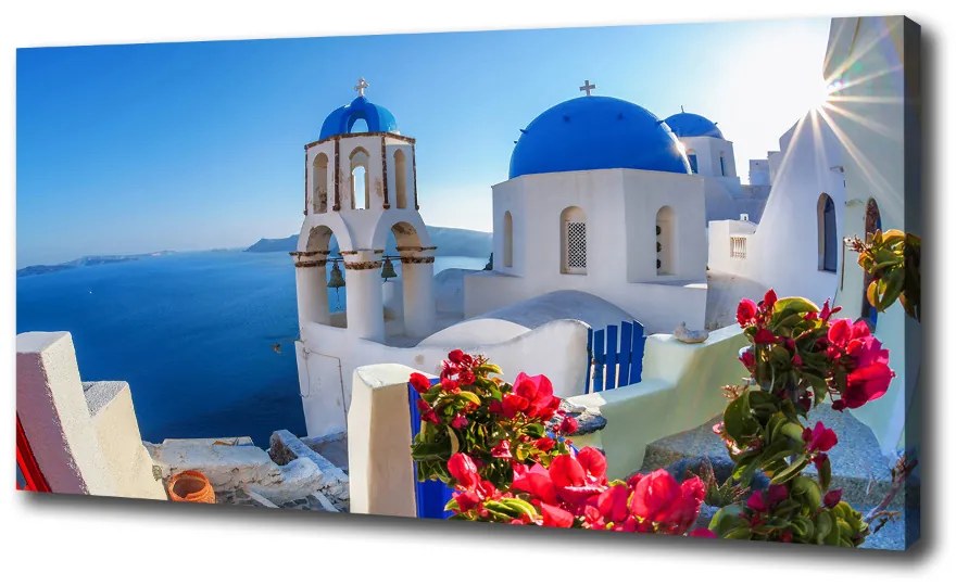 Wallmuralia Foto obraz na plátně Santorini Řecko 100x50