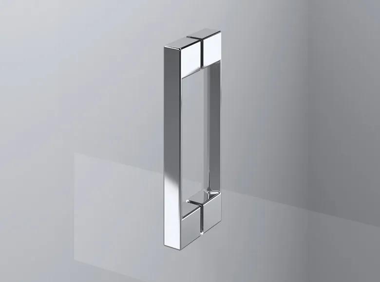 Sanswiss PUR PUR2 dvoukřídlé sprchové dveře 100 cm Šířka: 1000 mm, Profil: Chrom, Sklo: Durlux 22