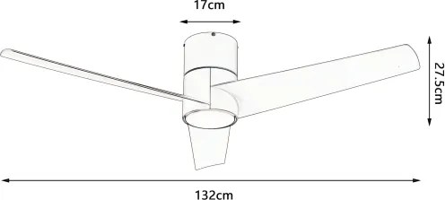 ZEVENTI - LED Stropní ventilátor BARROSA LED/18W/230V Wi-Fi Tuya + DO