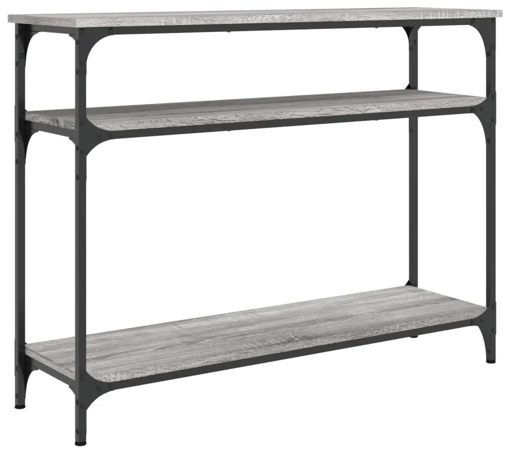 vidaXL Konzolový stolek šedý sonoma 100 x 29 x 75 cm kompozitní dřevo