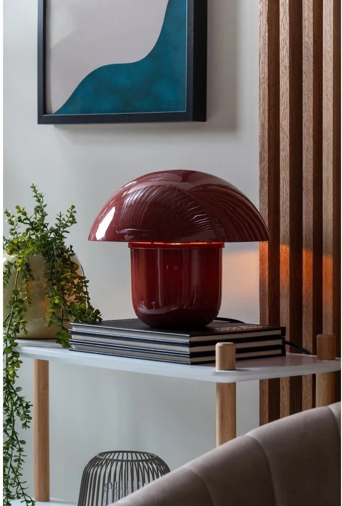 Vínová kovová stolní lampa (výška 25 cm) Fat Mushroom – Leitmotiv