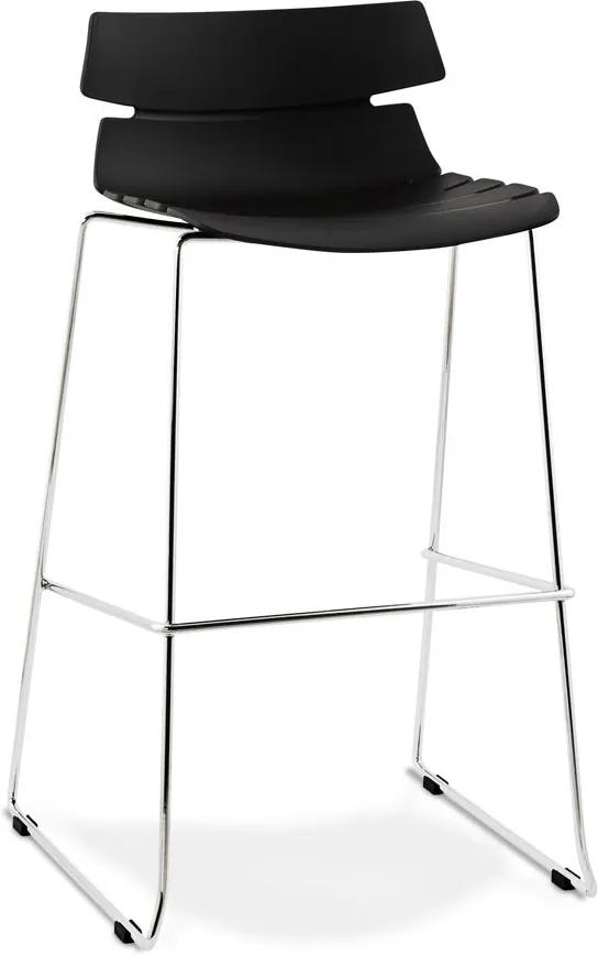 Moderní barová židle Brayden černá