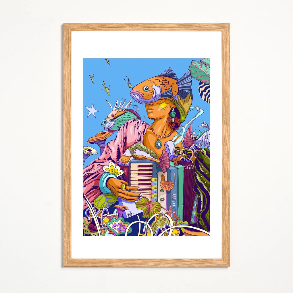 Vincent Chignier | Le Son Des Abysses Rám: Bílý, Velikost: 100 x 70 cm