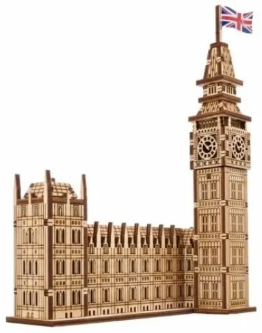 Ugears 3D dřevěné mechanické puzzle Big Ben