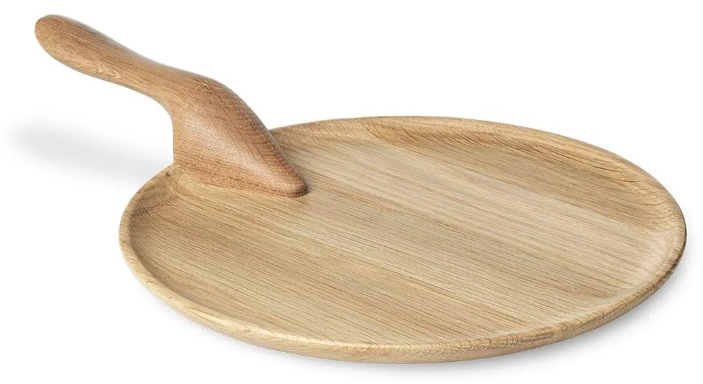 Kay Bojesen Denmark Dřevěný servírovací podnos Menageri Serving Platter Ø 24,5 cm, přírodní barva, dřevo