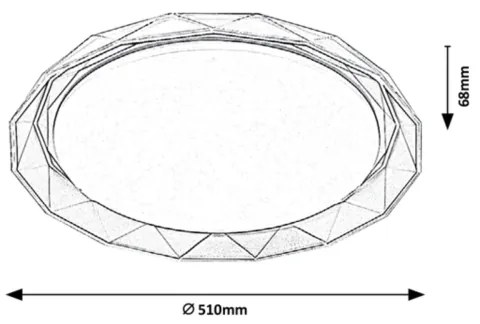 Rabalux - LED Stropní svítidlo LED/48W/230V