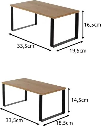 Bambusové police 2 ks – organizér
