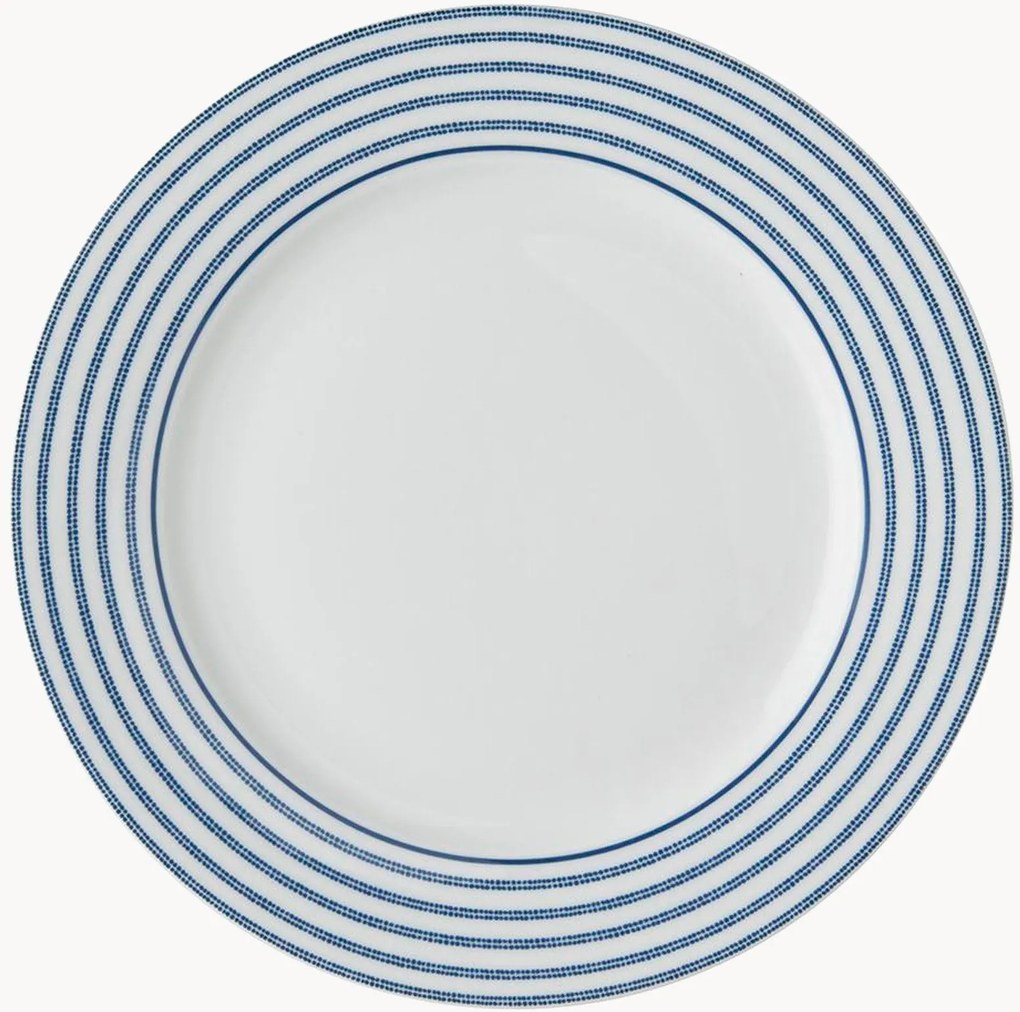 Sada snídaňových talířů z porcelánu Candy Stripe, 4 díly