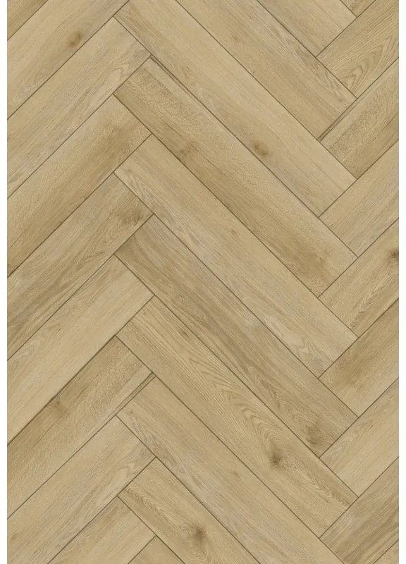 Mexen Charter Oak vinylové panely rybí kost 635 x 127 mm SPC 6,5 mm, podložka 1,5 mm, 4 V-drážka, Dub