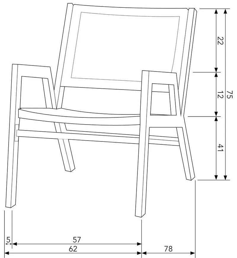 Černé křeslo Pem – WOOOD
