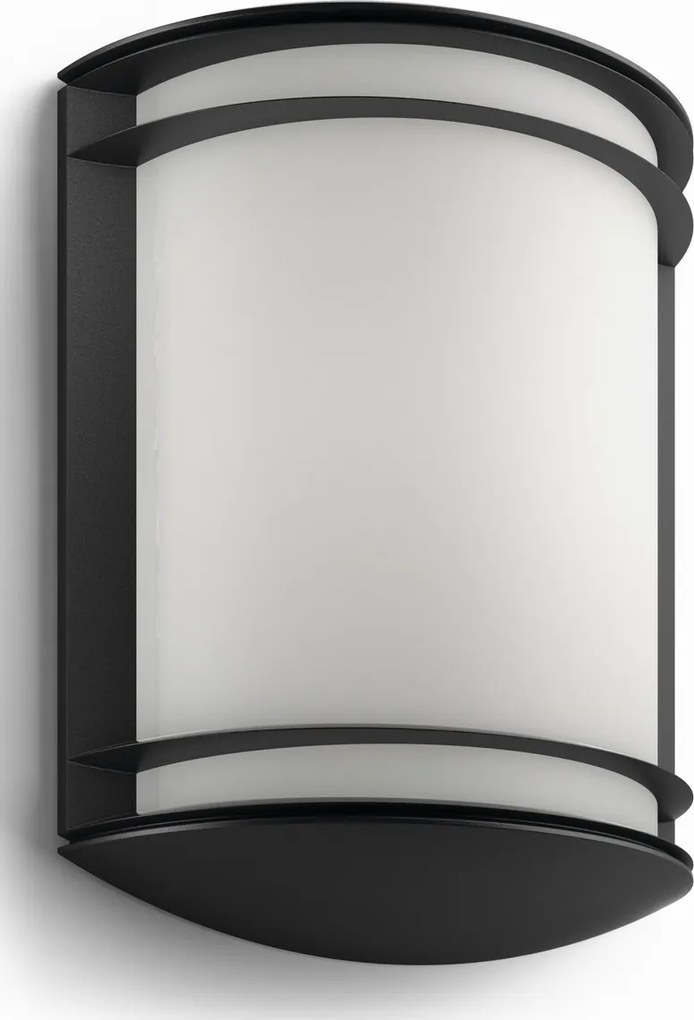 Philips 17320/30/P3 Antelope Venkovní nástěnné LED svítidlo 28 cm, černá