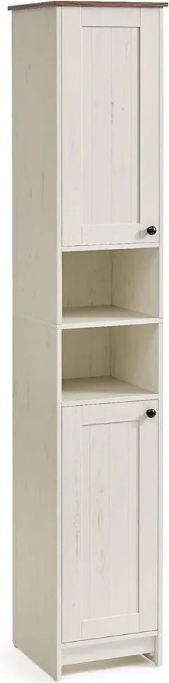 Koupelnová skříňka 30x30x170cm AUK-E1166 WT, mdf, bílá