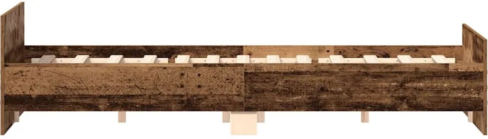 Rám postele bez matrace Staré dřevo 160x200cm Technické dřevo 3328754