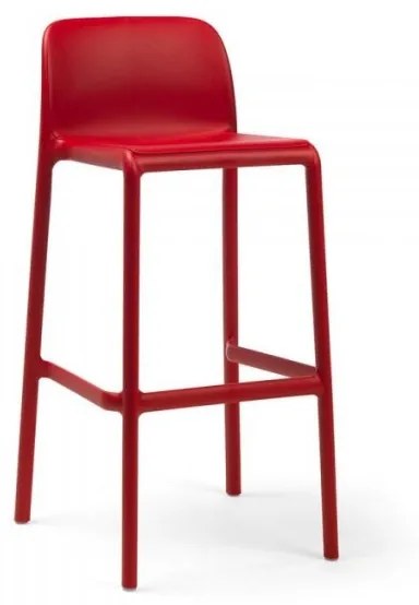 Nardi Plastová barová židle FARO s nižším sedem Odstín: Antracite - Černá