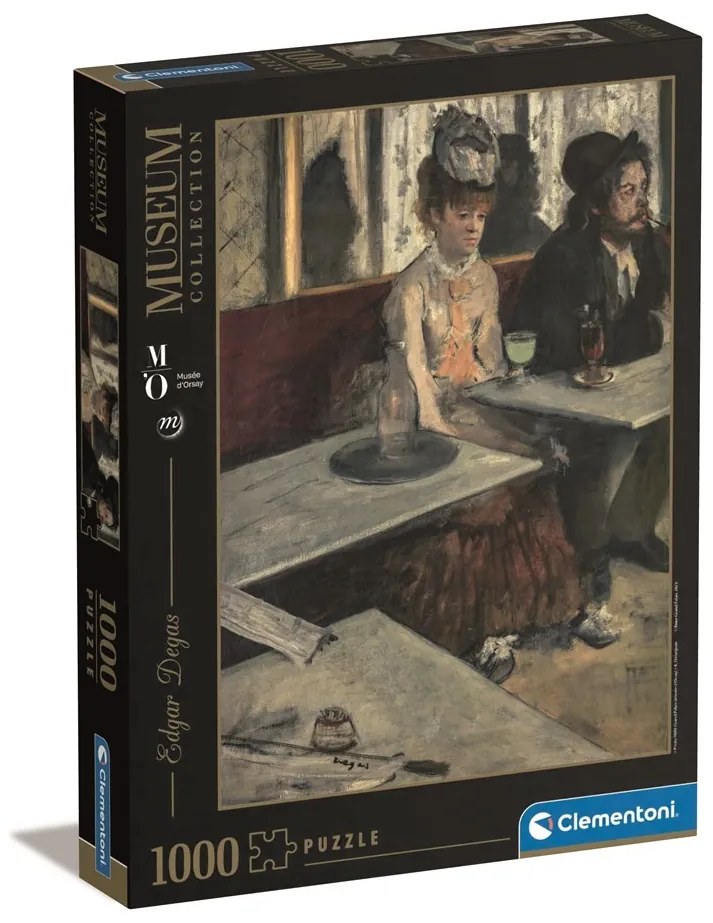 Clementoni - Puzzle 1000 Museum Orsay Degas, Dans un café