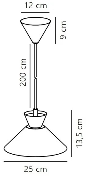 Nordlux - Lustr na lanku DIAL 1xE27/40W/230V šedá
