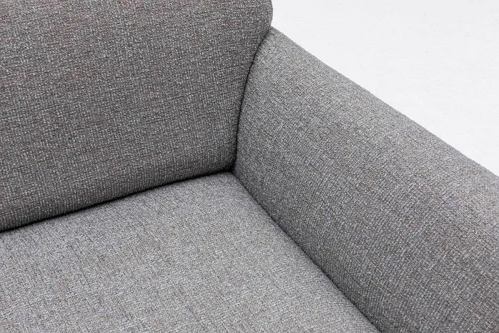 Designová rohová sedačka Jamiya 273 cm světle šedá - levá