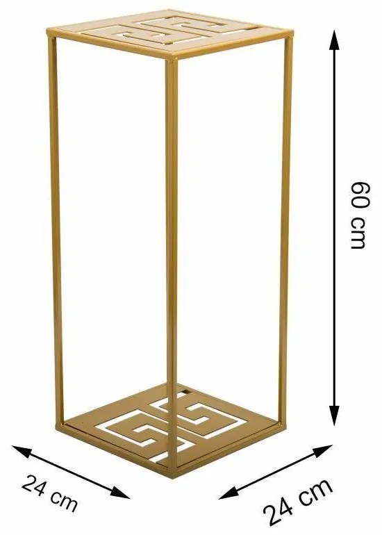 Stojan na květiny Loftstyle 60 cm zlatý