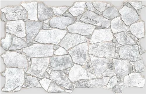Obkladové panely 3D PVC 58797, rozměr 984 x 633 mm, tloušťka 0,6 mm, ukládaný kámen šedý, REGUL