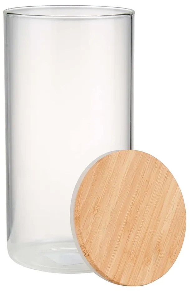 Butlers WOODLOCK Skleněná dóza 1750 ml - čirá/přírodní