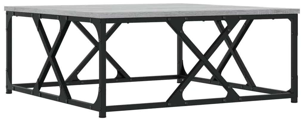 vidaXL Konferenční stolek šedý sonoma 70 x 70 x 30 cm kompozitní dřevo