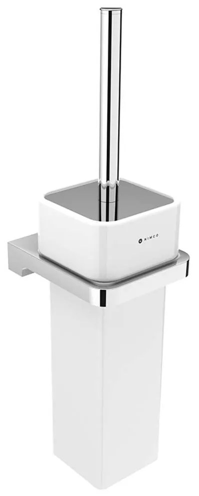 Nimco Maya - WC štětka nástěnná s držákem, bílá/chrom MA 29094K-26