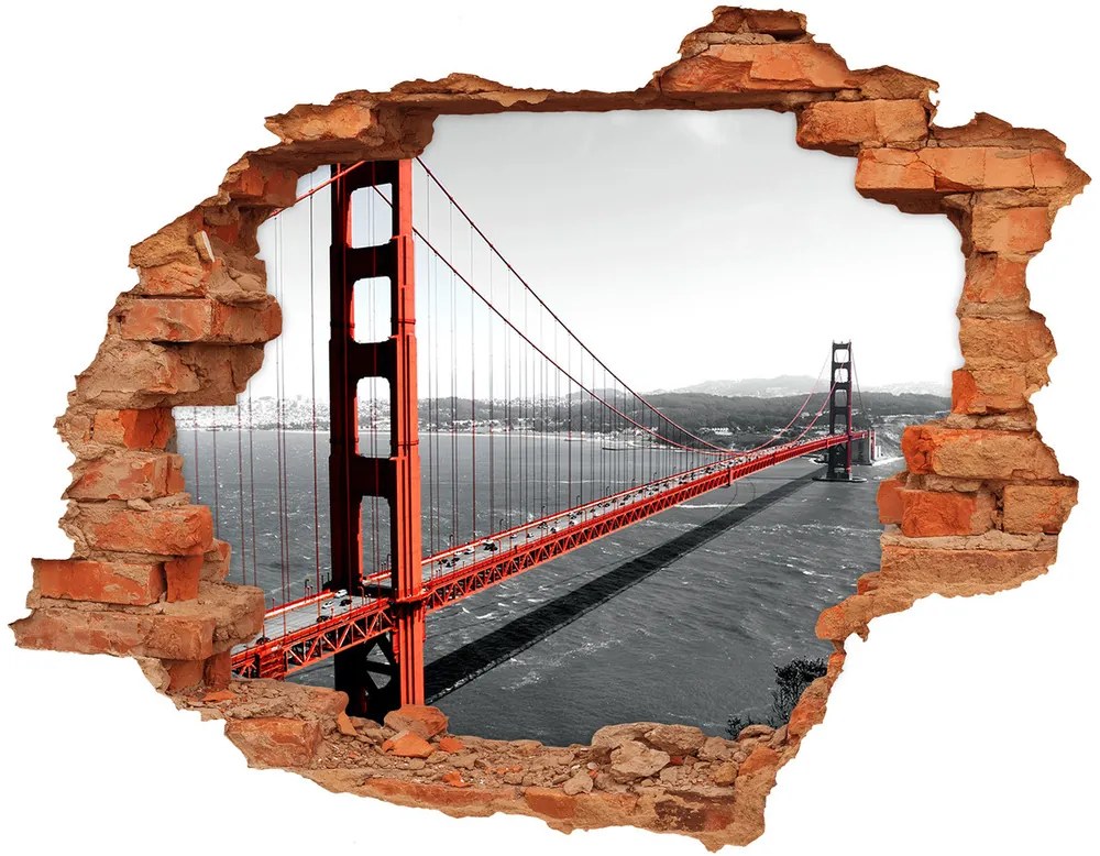 Wallmuralia Fototapeta díra na zeď 3D Most San Francisco 90x70 cm