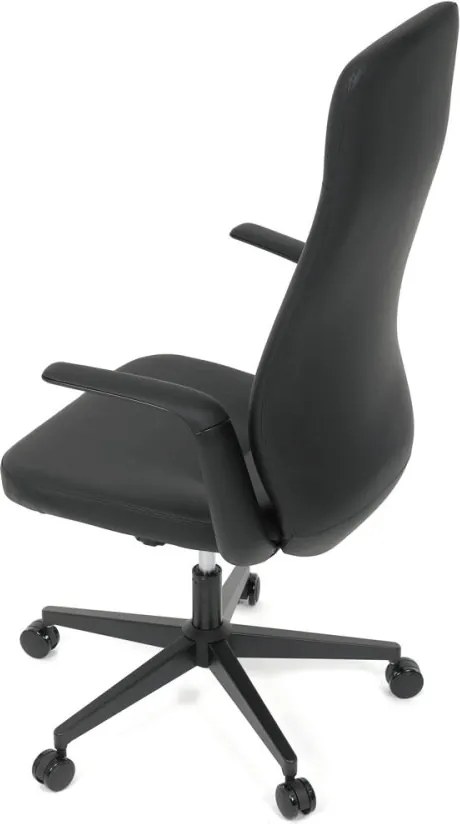 Kancelářské křeslo KA-T8325 BK, synchronní mechanismus, černá ekokůže (66 x 62) cm
