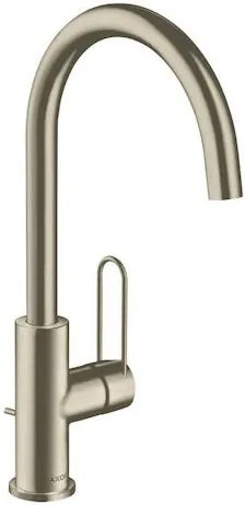 Umyvadlová baterie Hansgrohe Axor Uno s výpustí kartáčovaný nikl 38036820