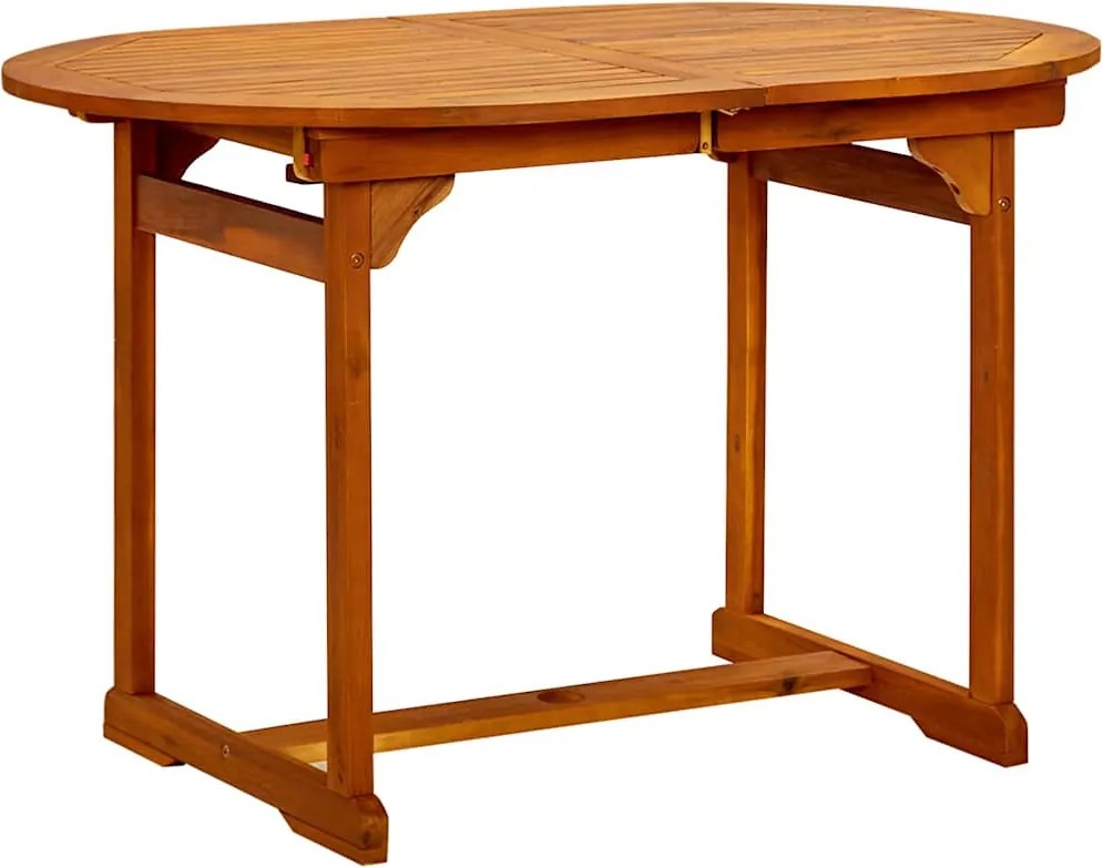 Zahradní jídelní stůl (120–170) x 80 x 75 cm masivní akácie 316567