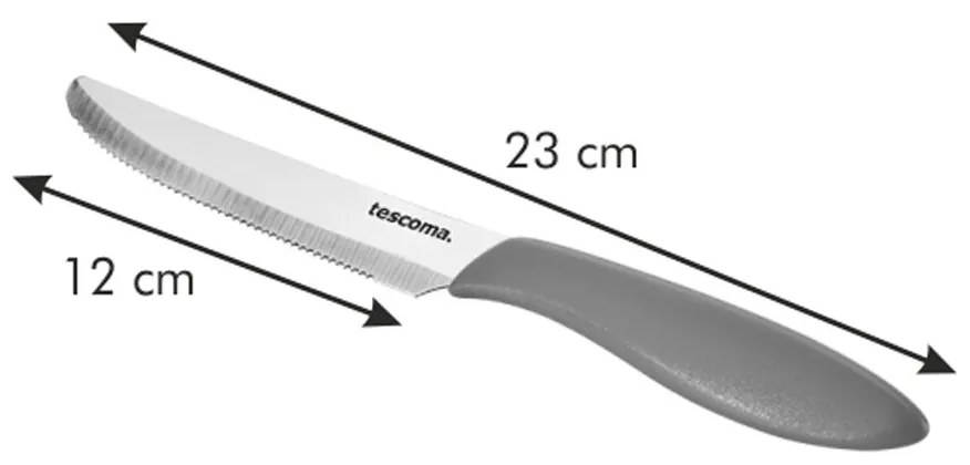 TESCOMA Nůž jídelní PRESTO 12 cm, 6 ks, hnědá