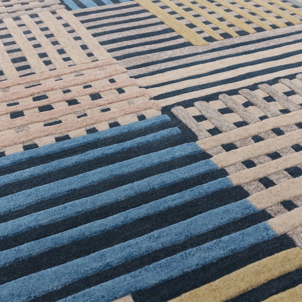 Tribeca Design Kusový koberec Kampa Blue Multi Rozměry: 200x290 cm