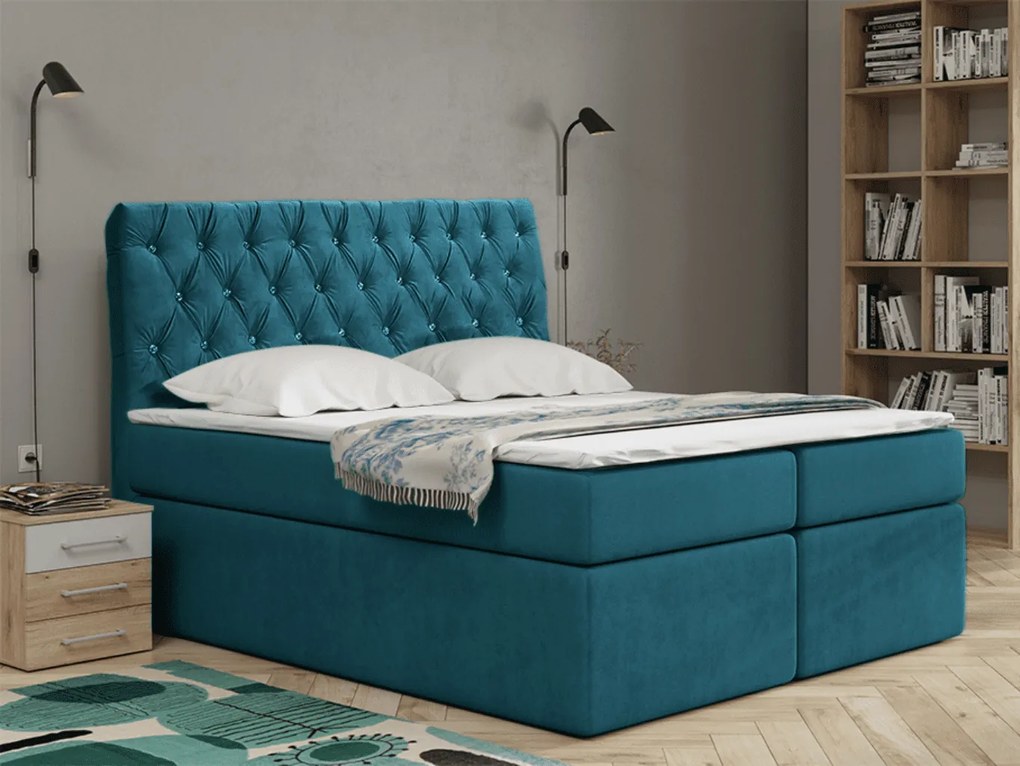 Boxspring 180x200 cm Ornela Barva: Hnědá - Trinity 08