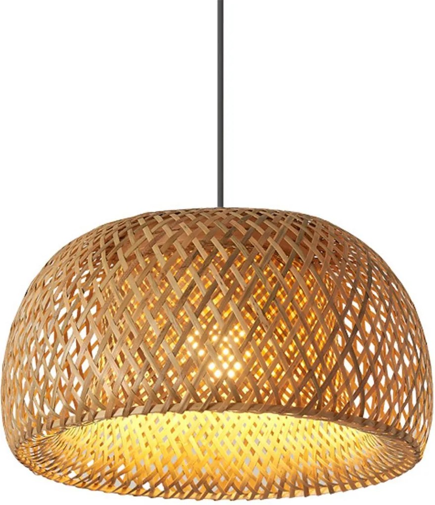 Toolight - stropní svítidlo z přírodního bambusu E27 60W APP886-1CP, hnědá, OSW-05246