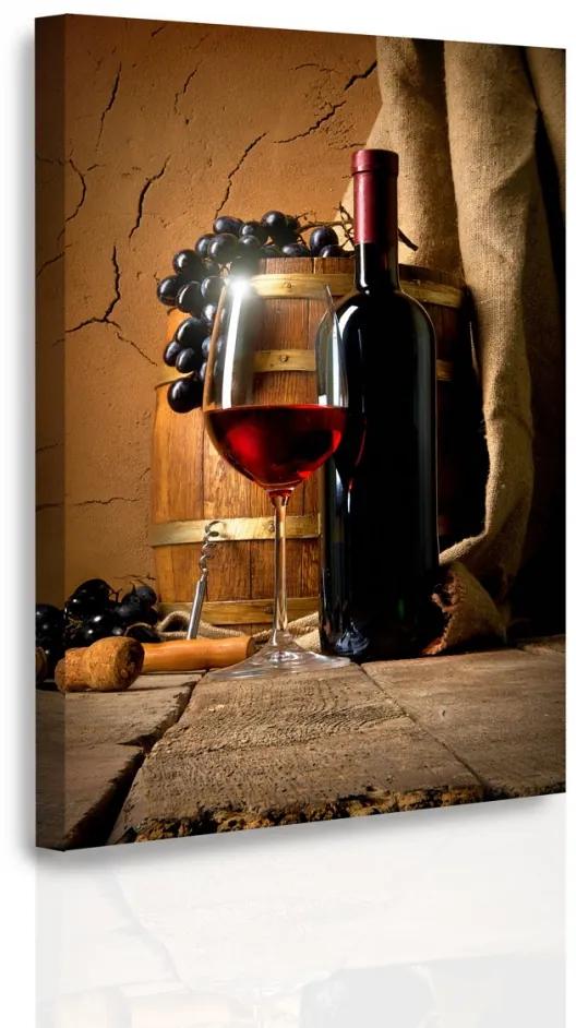 Obraz láhev vína Velikost (šířka x výška): 40x60 cm