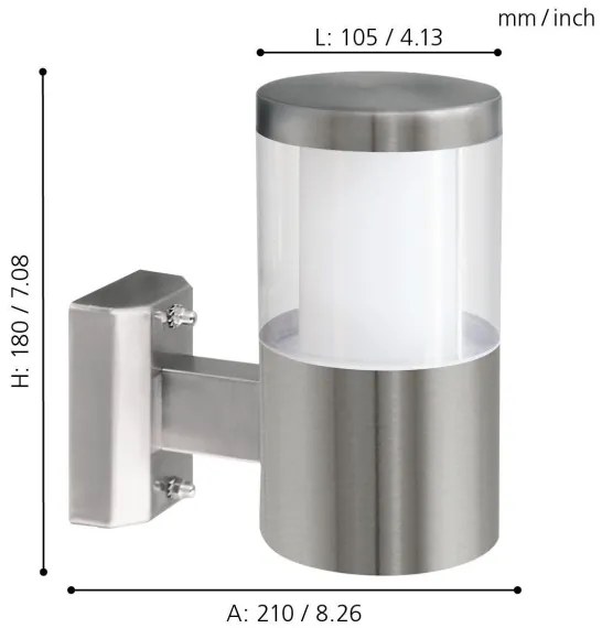 Eglo 94277 - LED venkovní osvětlení BASALGO 1 1xLED/3,7W/230V IP44