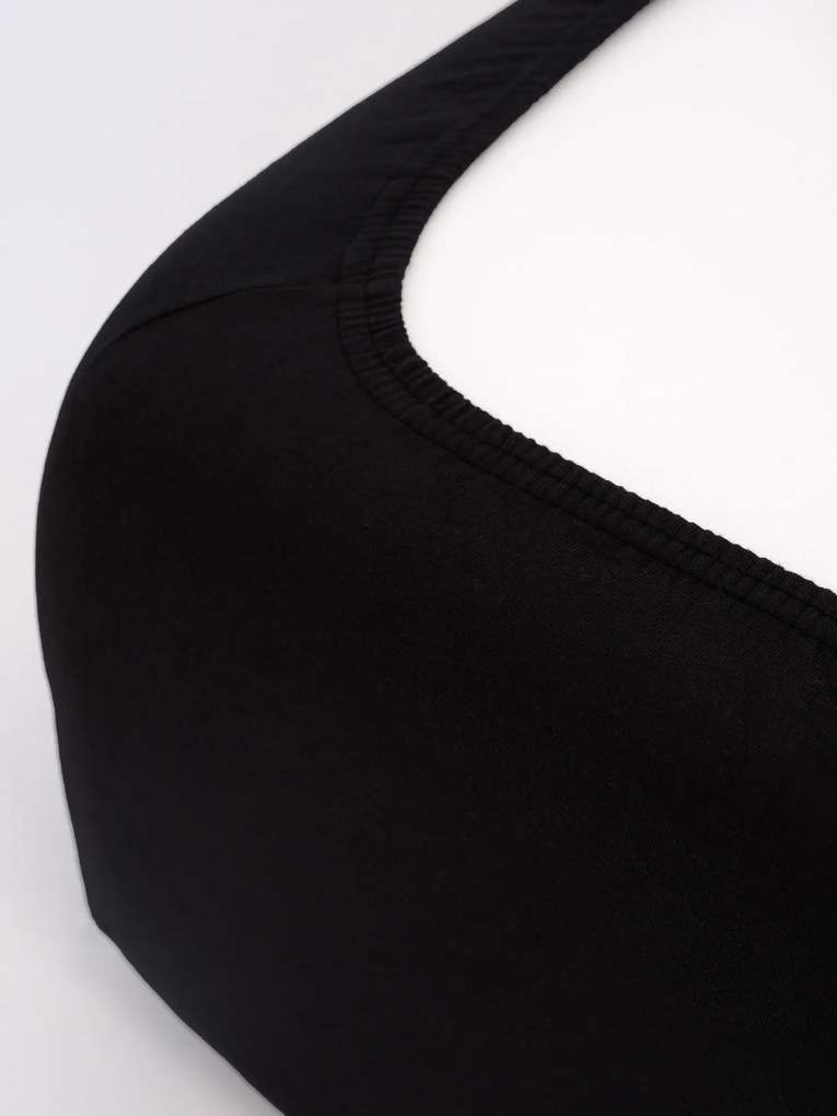 MK Lůžkoviny Jersey prostěradlo Classic 140 x 200 cm – černá