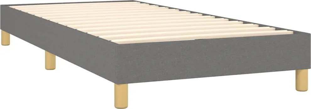Box spring postel s matrací tmavě šedá 80 x 200 cm textil 3126918