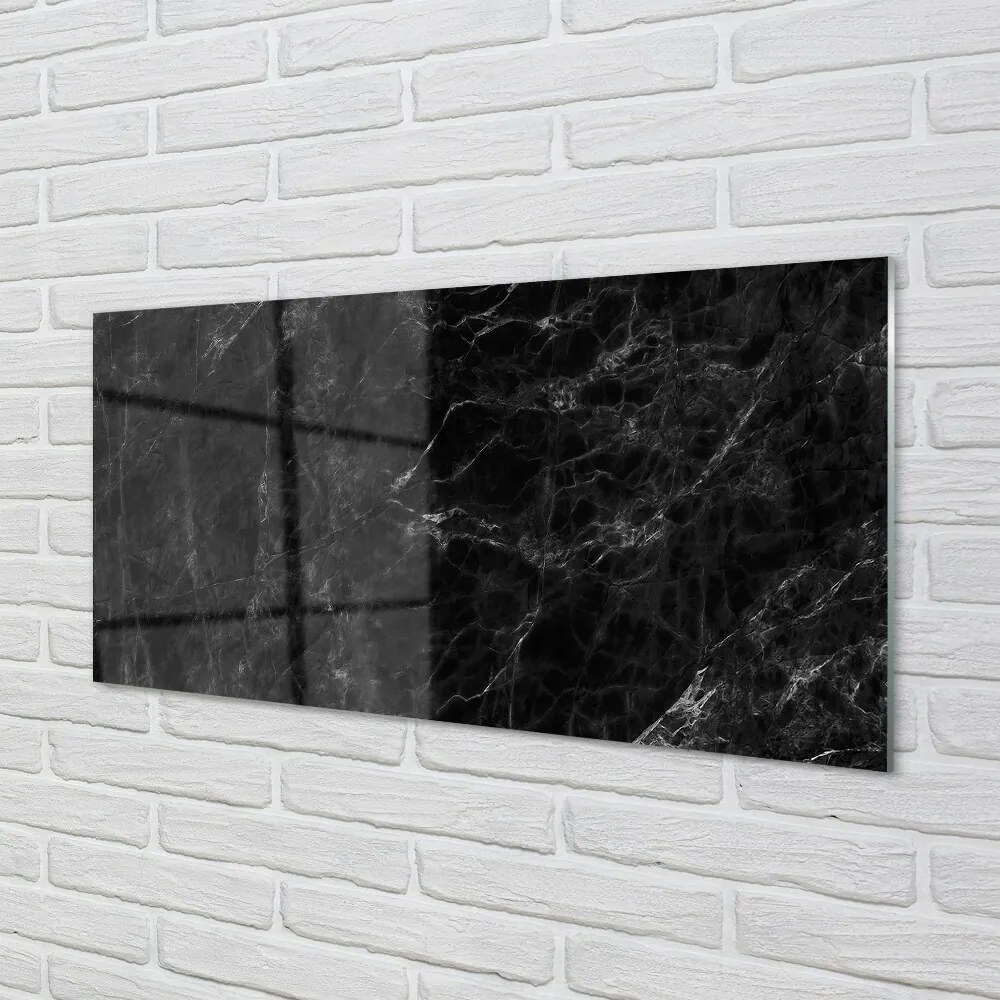 Obraz na skle Marble kamenná zeď 125x50 cm