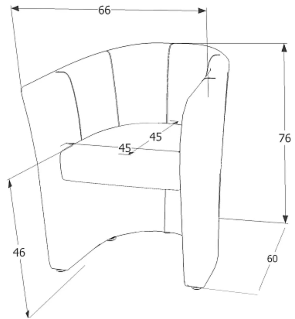 Koktejlové křeslo AMENITIES hnědé